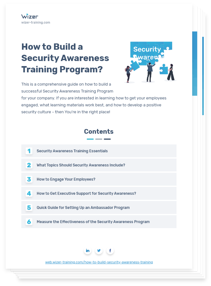 How to implement security awareness training program - Wizer