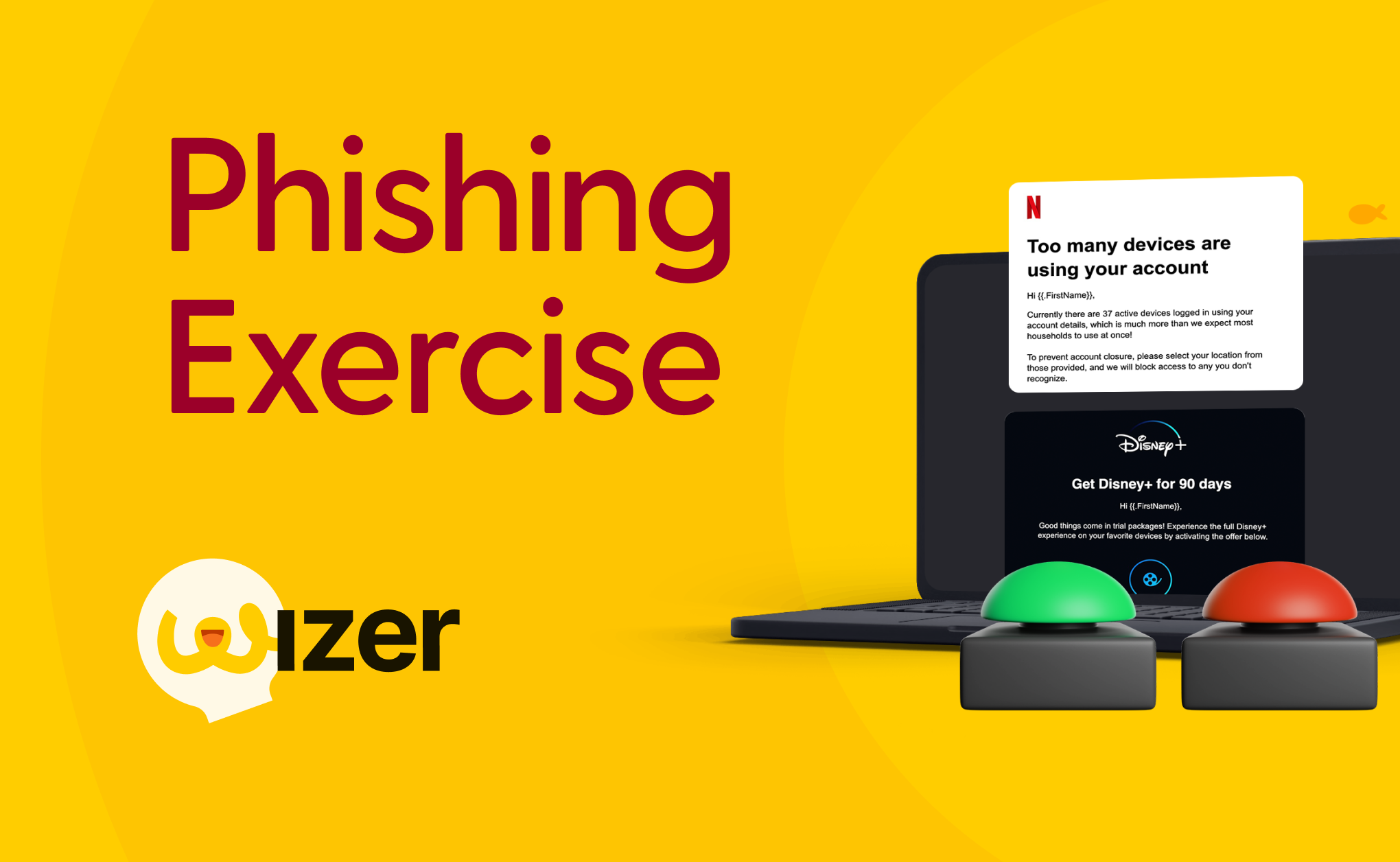 Interactive Phishing Exercises for Employees | Wizer