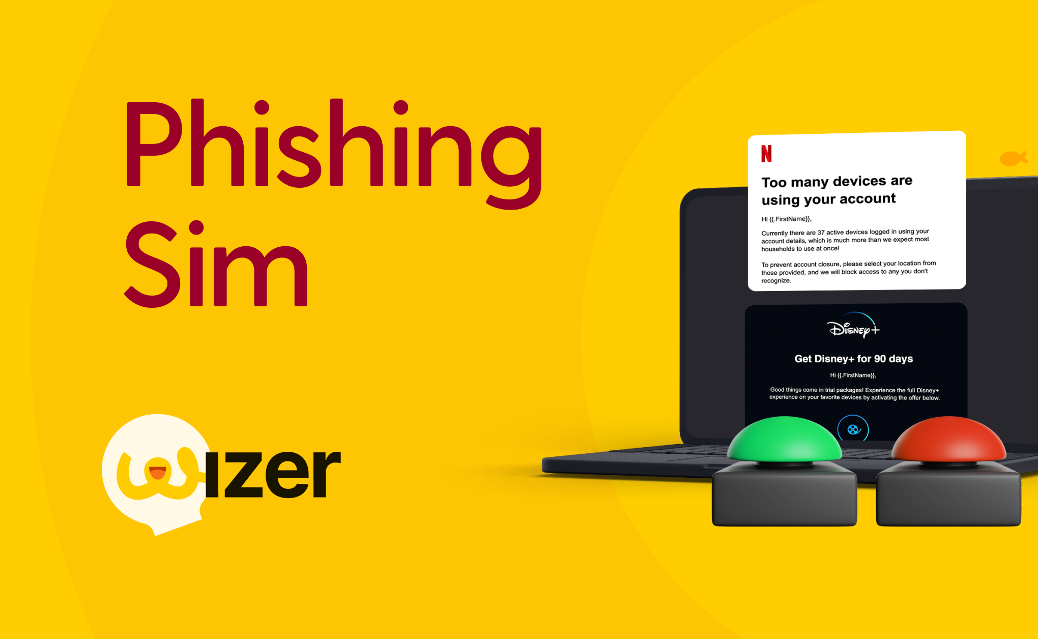 Phishing Simulation | Wizer | Free Phishing training for employees